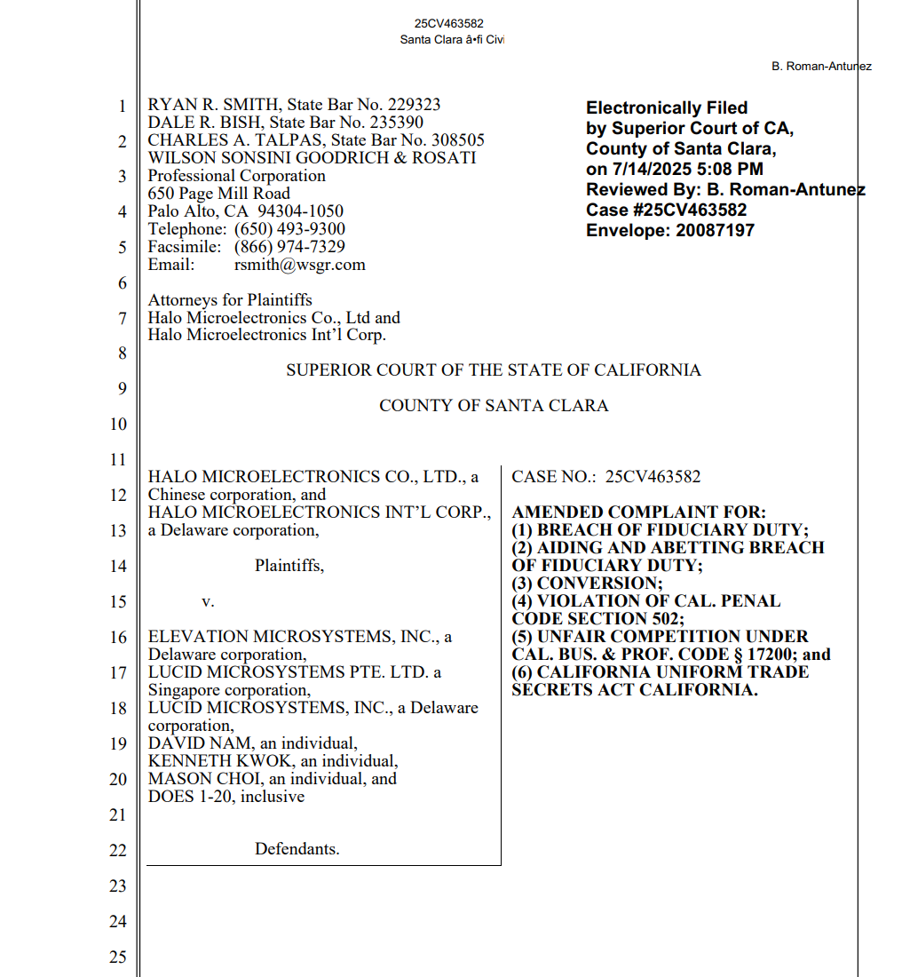 HMI Announces Lawsuit Against Former CEO and Elevation Microsystems, Inc. - HMI